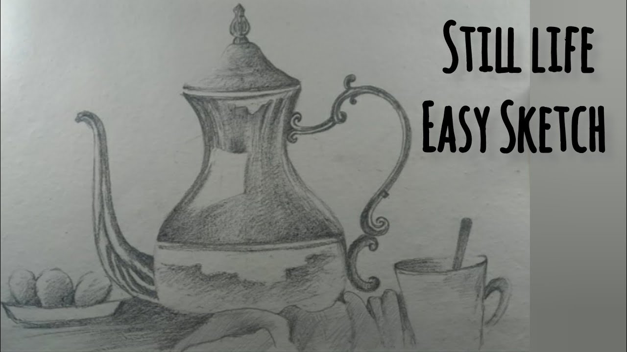 Easy pencil sketch | Still life sketch | Still life easy sketch | - YouTube