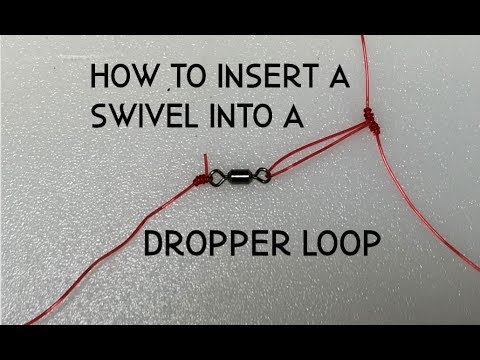 How to Tie a Dropper Loop with swivel inserted - YouTube