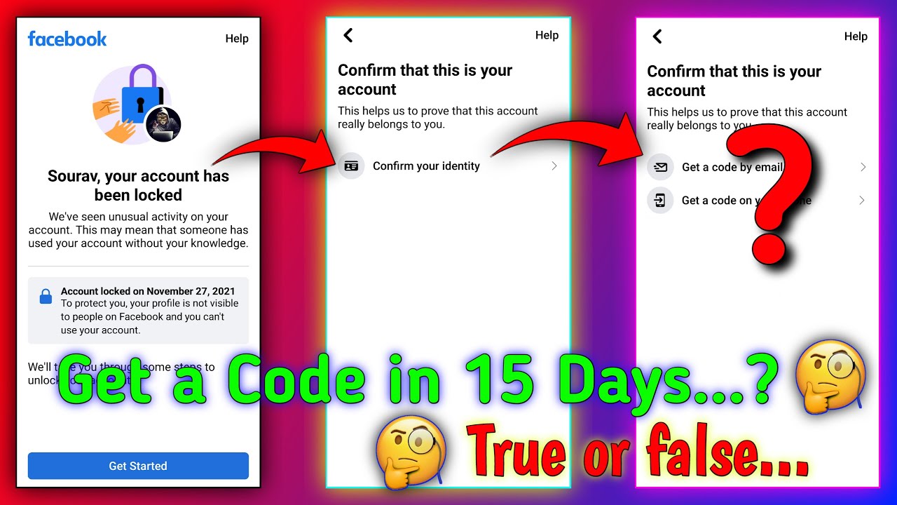 Your Account Has Been Locked Identity Problem | Facebook Account locked ...