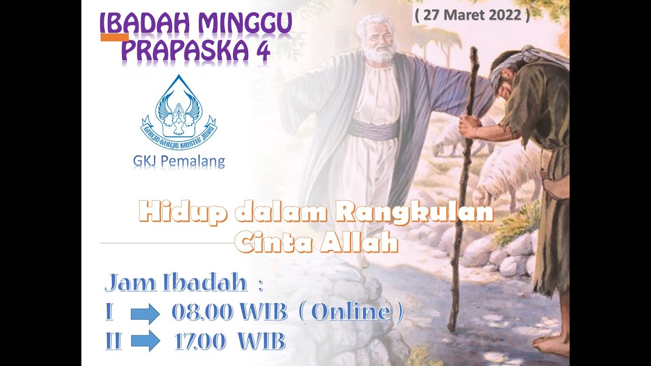 Ibadah Minggu Prapaskah - 4 (27 Maret 2022) - YouTube