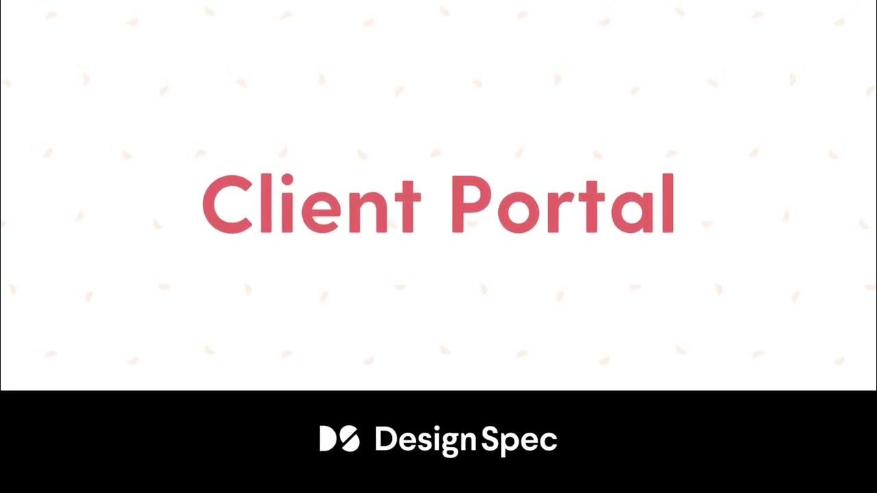 DesignSpec Tutorial - Client Portal - YouTube