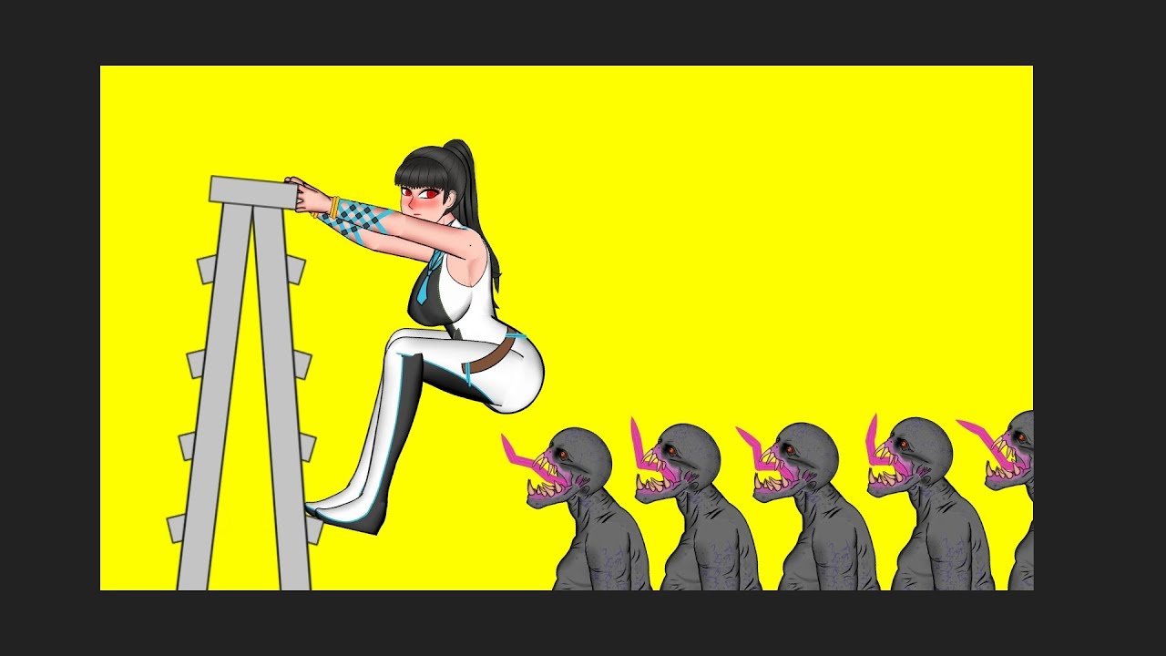 Stellar Blade Eve Climbing Ladder Too - YouTube