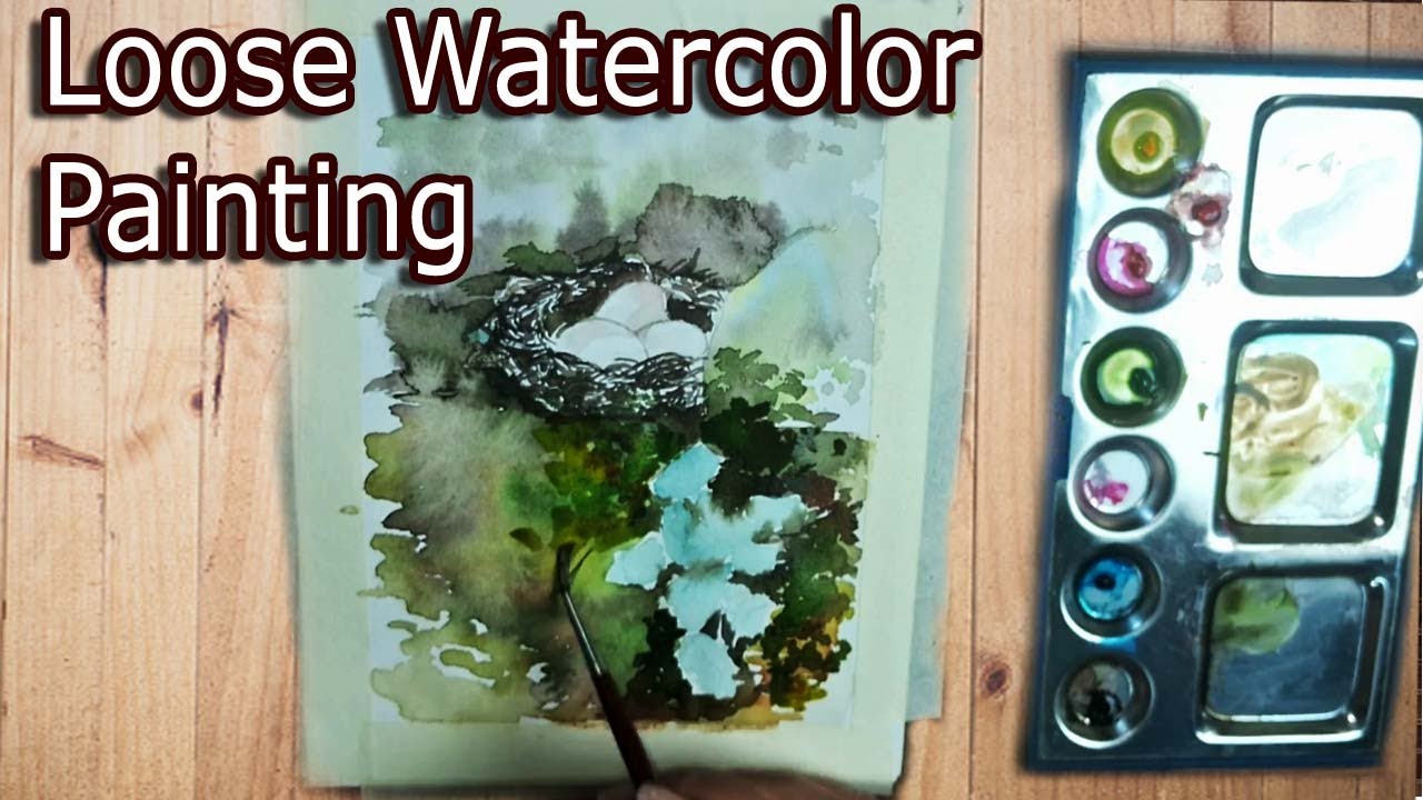 watercoloring painting beginners | Loose Ink and Watercolor ...