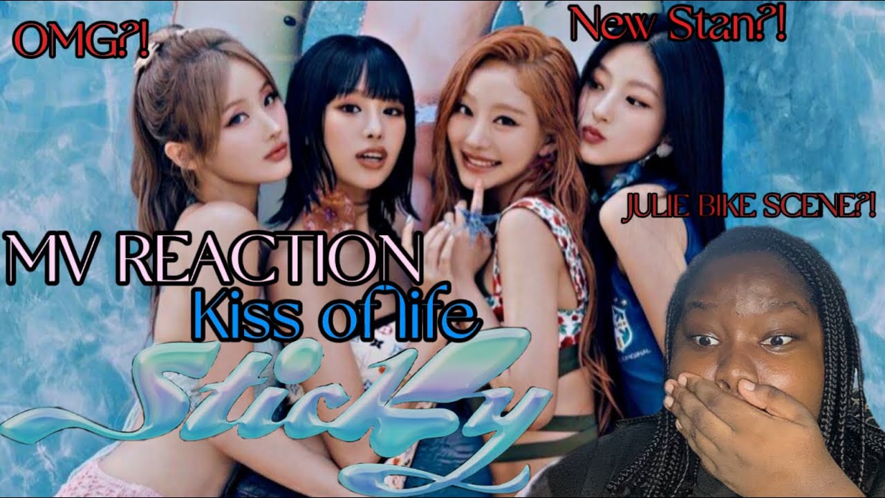 STICKY- KISS OF LIFE MV REACTION!! OMG?! THE BIKE SCENE?😱 - YouTube