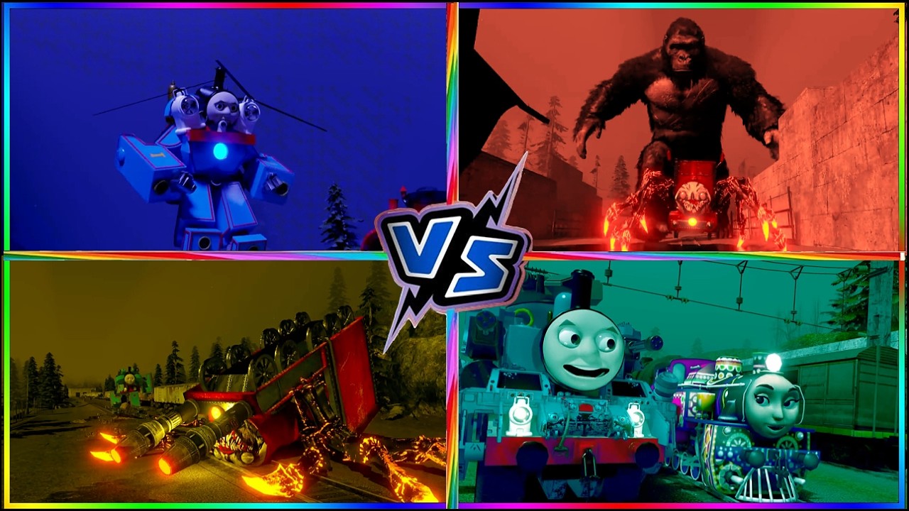 Mutant Train Monster🆚Friendly Engine🆚Dark Rail Beast—Epic Tiles Hop ...
