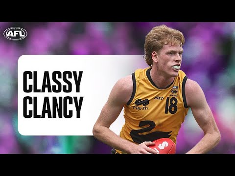 Tall defender Clancy Dennis is sharp with the footy | 2024 Telstra AFL ...