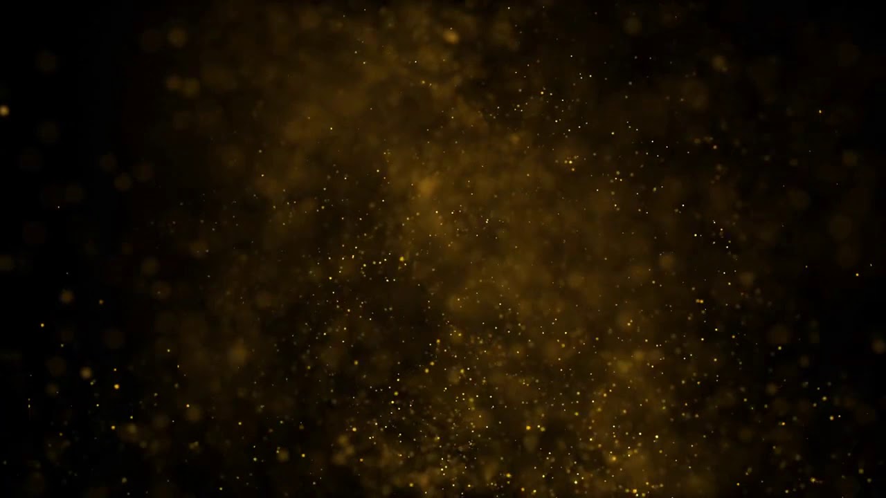 Gold particles background video - YouTube