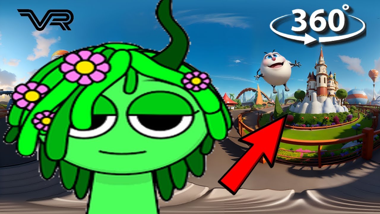 Find Incredibox Sprunki Green Vineria among all the Sprunkis in 360° VR ...