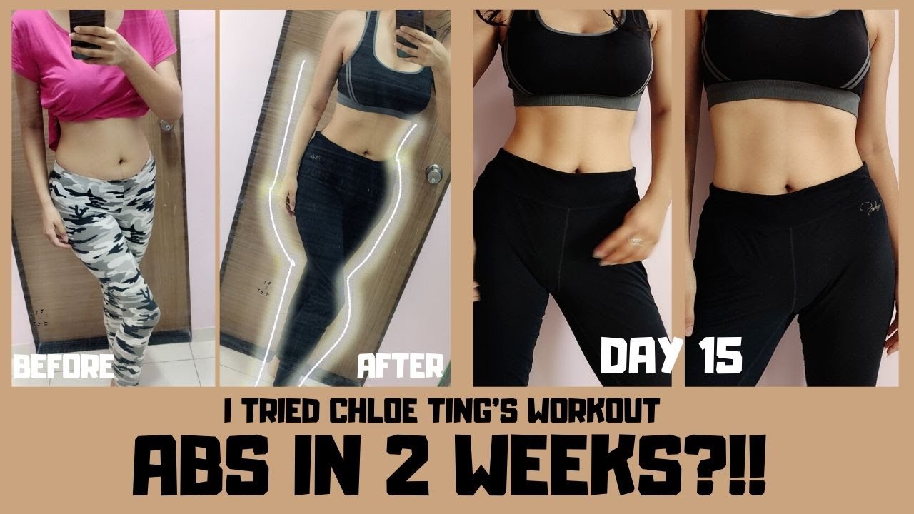 2 WEEK ABS CHALLENGE | TRIED CHLOE TING'S 2 WEEK ABS WORKOUT ...