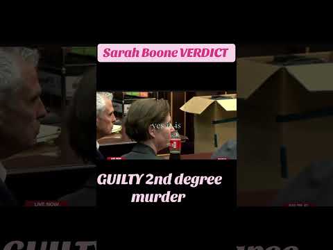 Sarah Boone found guilty of 2nd degree murder of Jorge Torres, Jr ...