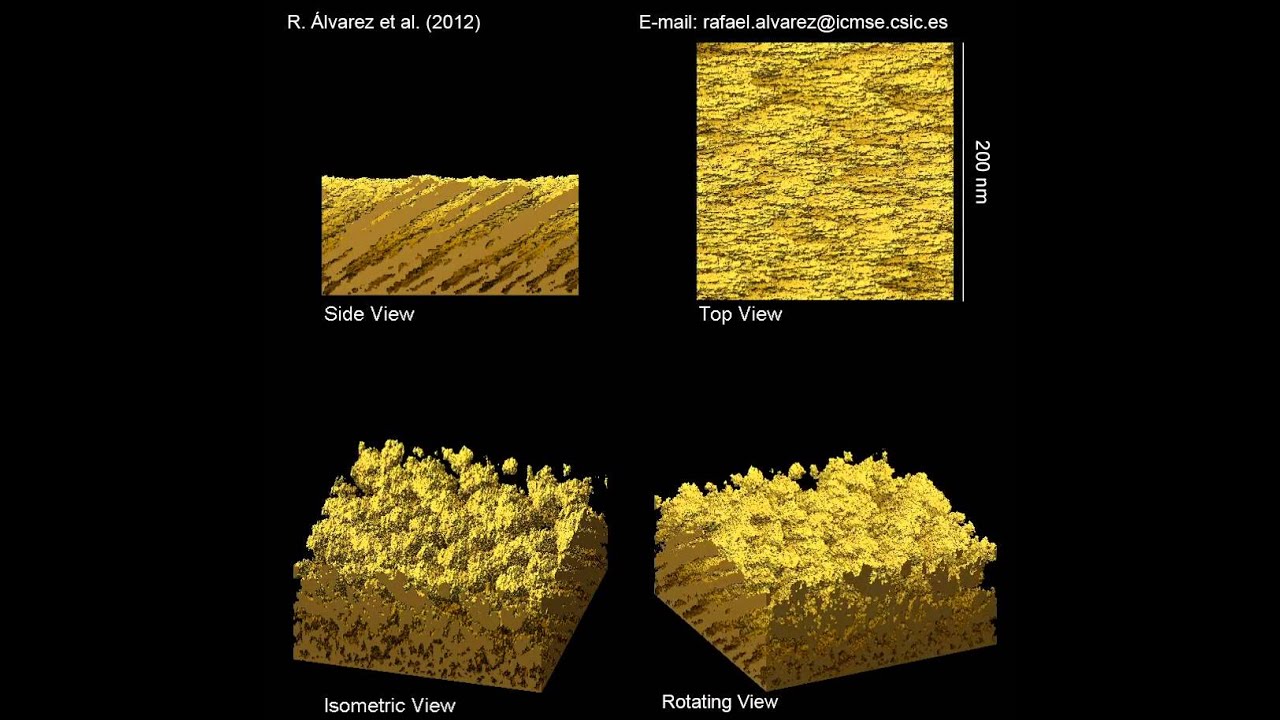 Growth of microstructured gold thin films: gamma-type microstructure ...