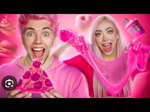 Solo puedo comer comida de color rosa 😱😱 - YouTube