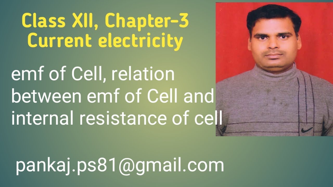 Class 12 chapter 3, emf of cell, relation between emf of cell and ...