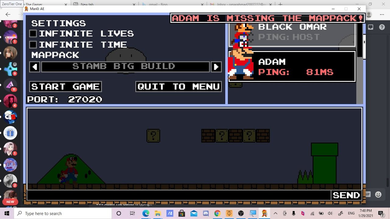 mari0 how to connect into a multi player woooooo using zero tier - YouTube
