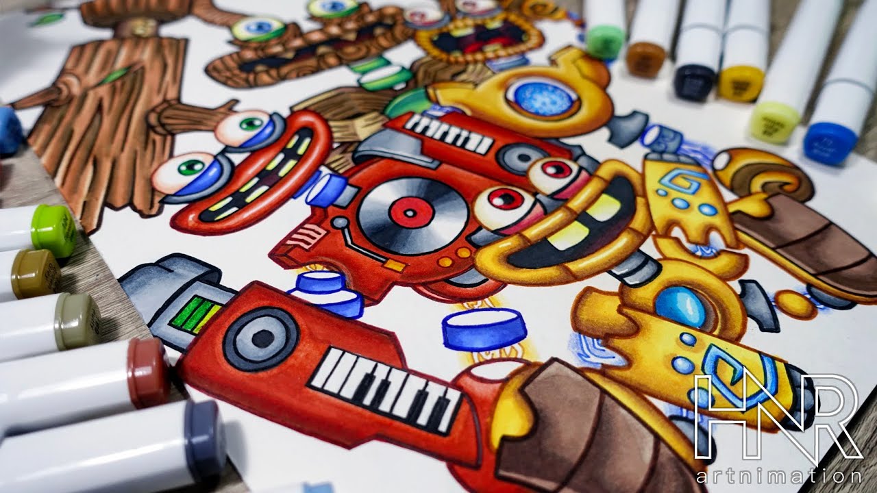 HOW TO DRAW - ALL WUBBOX : Baby Wubbox - Common Wubbox - Rare Wubbox ...