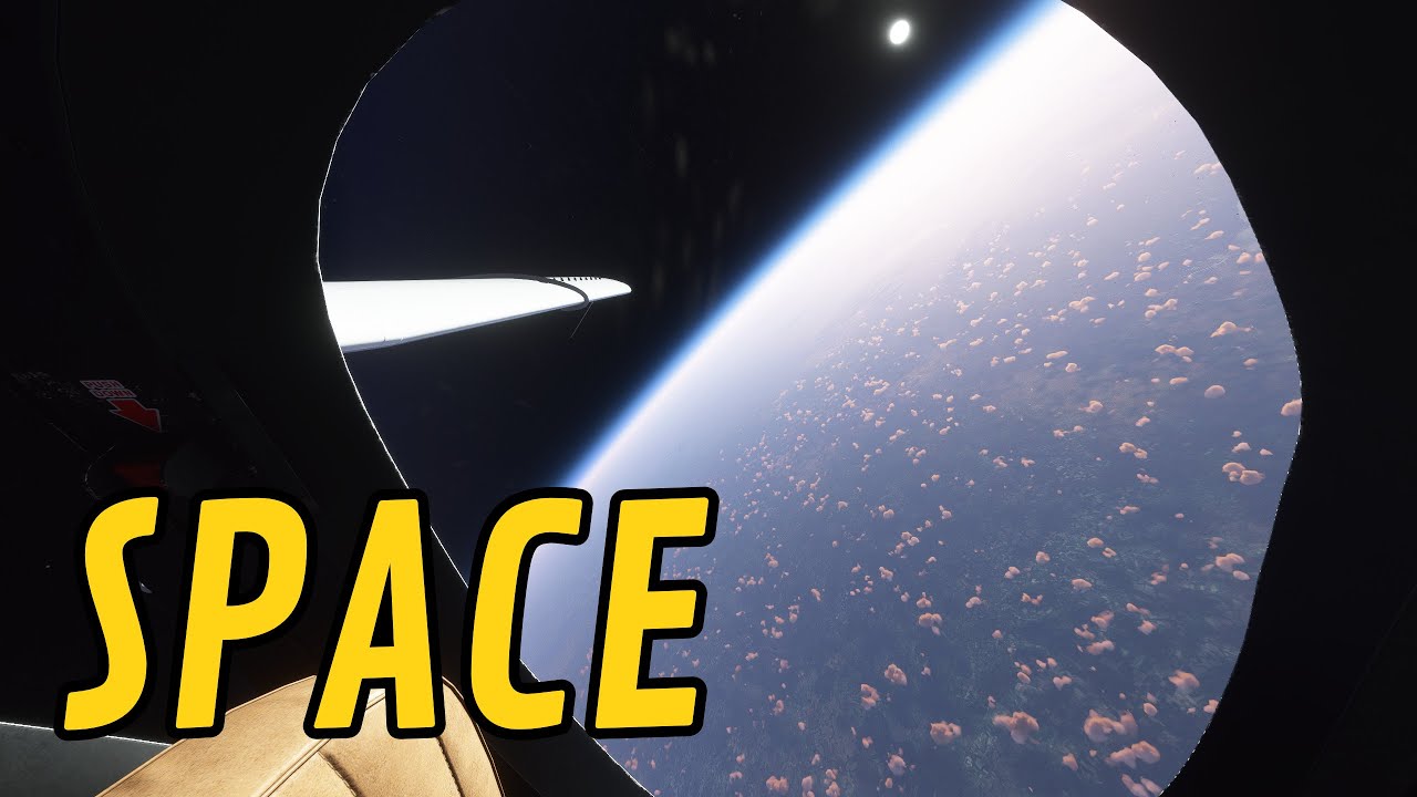 Flying in Space in Microsoft Flight Simulator - YouTube