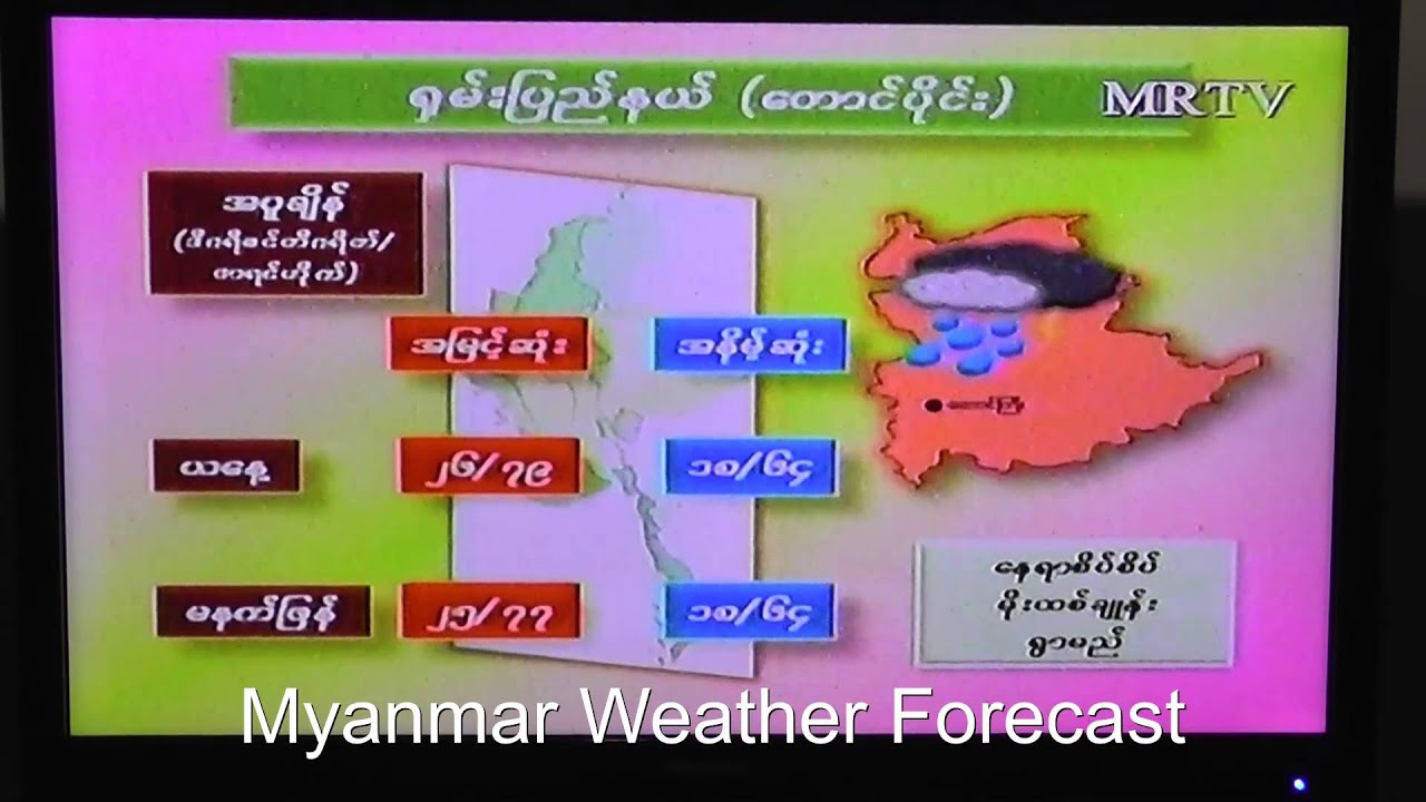 Myanmar Weather Forecast - YouTube