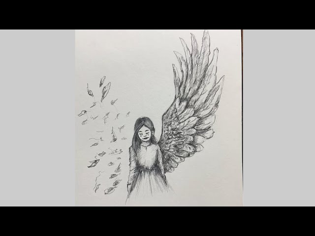 Beautiful Angel Sketch