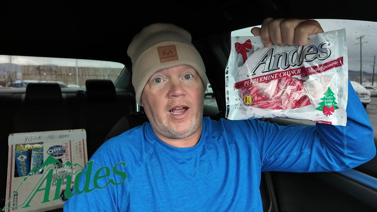Andes Peppermint Crunch Holiday Candy Review - YouTube