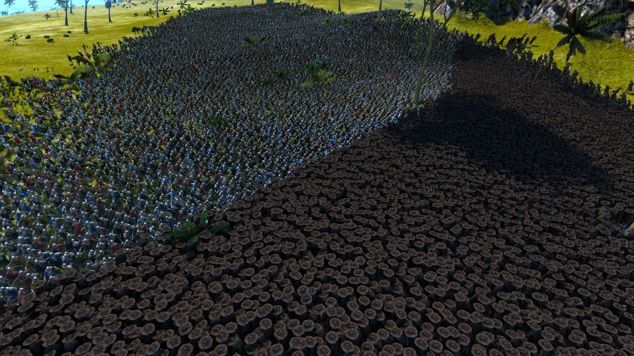 SCARECROW ARMY - 10000 Scarecrows vs 15000 Footman - UEBS - YouTube