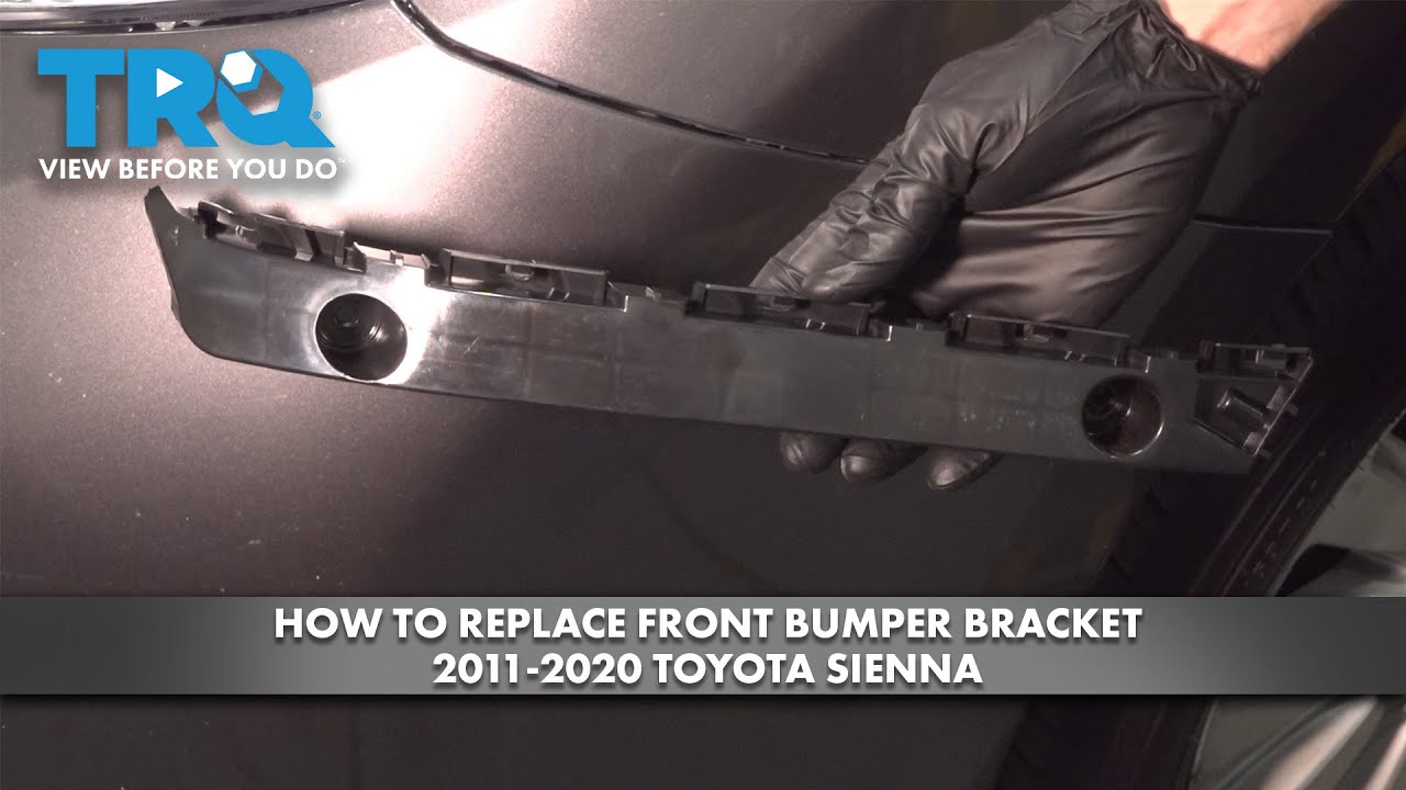 How to Replace Front Bumper Brackets 2011-2020 Toyota Sienna - YouTube
