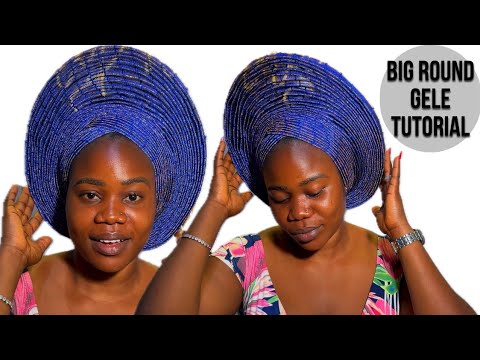 How to style BIG ROUND GELE #howtotiegele #top #trending #best #bestdiy ...