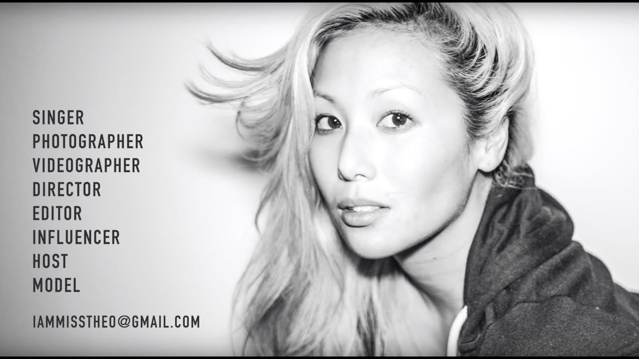 Miss Theo Reel: Singer, Photographer, Host, Videographer, Director ...