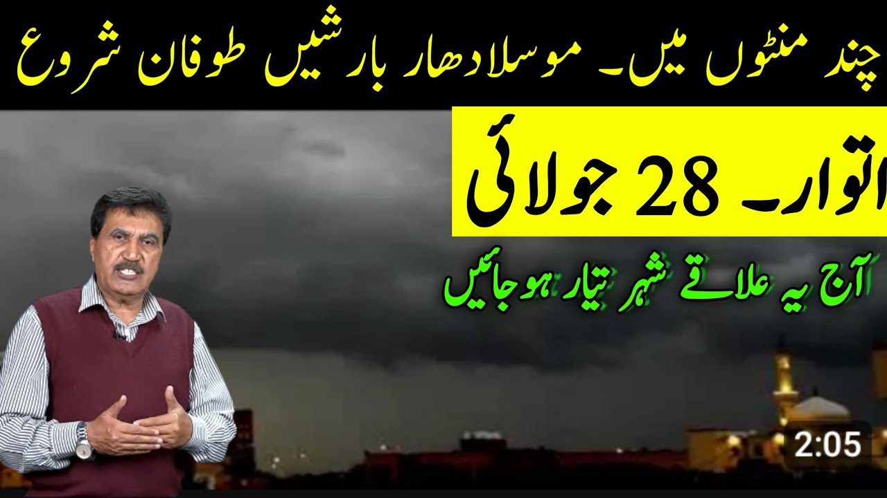 Heavy Thunderstorm, Rains Will Continue in All Cities of Pakistan ...