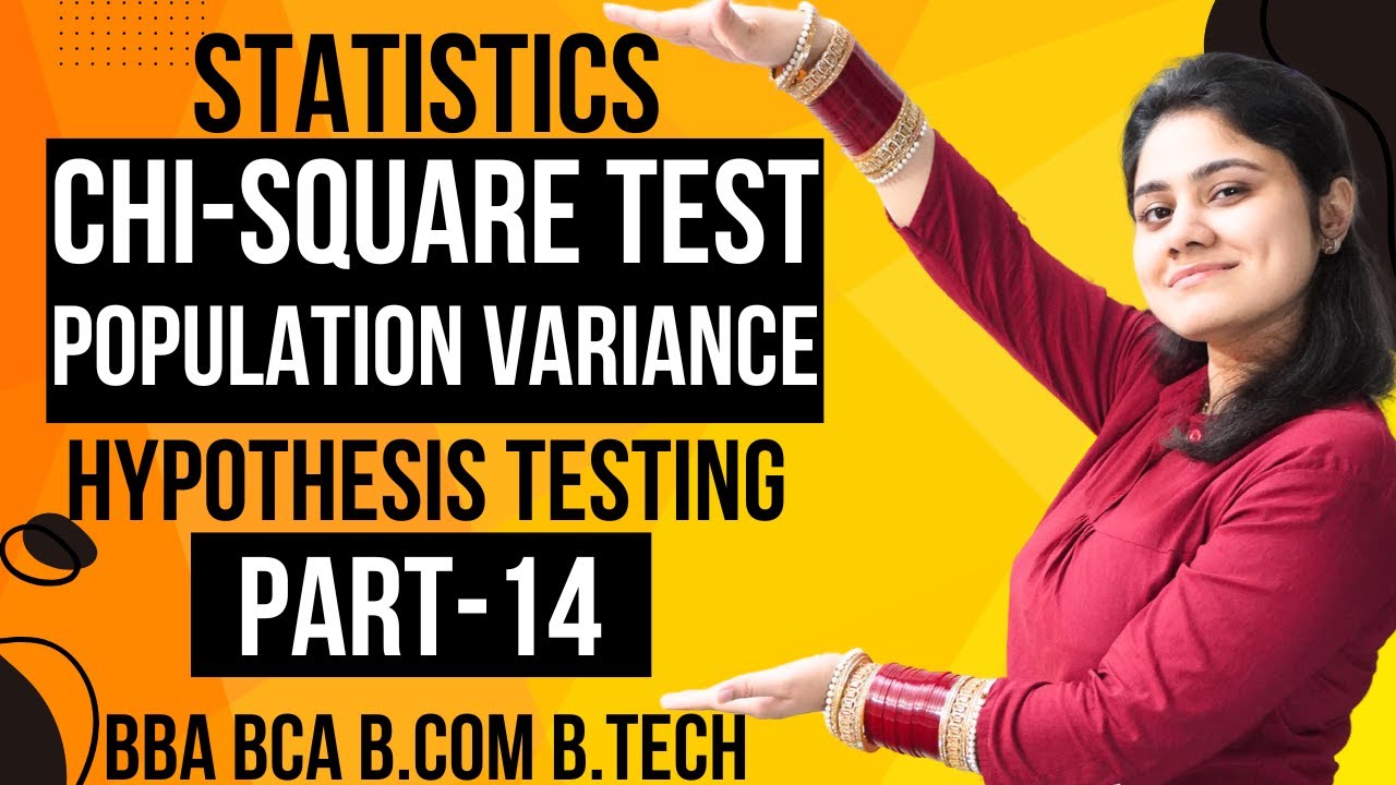 Introduction to Chi-Square Test|Population Variance |Statistics|BBA|BCA ...
