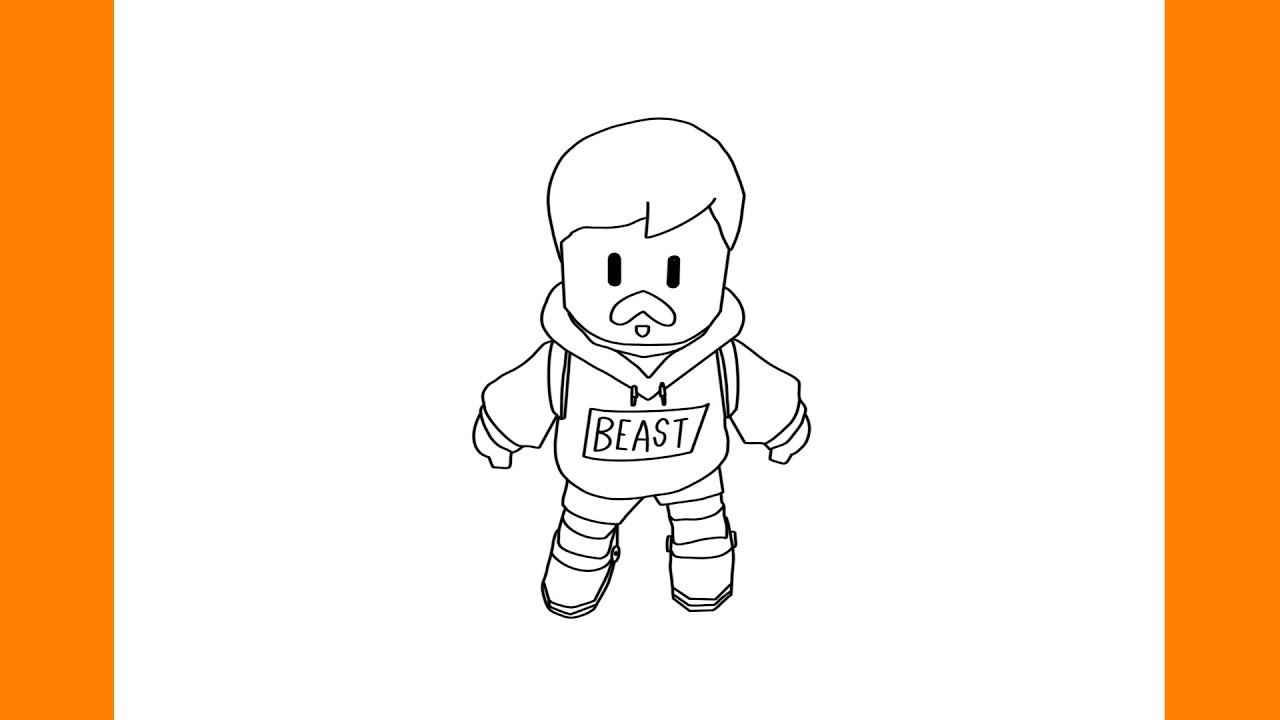 HOW TO DRAW MR BEAST FROM STUMBLE GUYS - YouTube