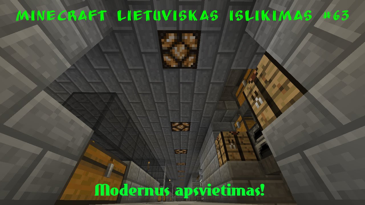Minecraft 1.9 Islikimas Lietuviskai #63 Modernus Apšvietimas! - YouTube