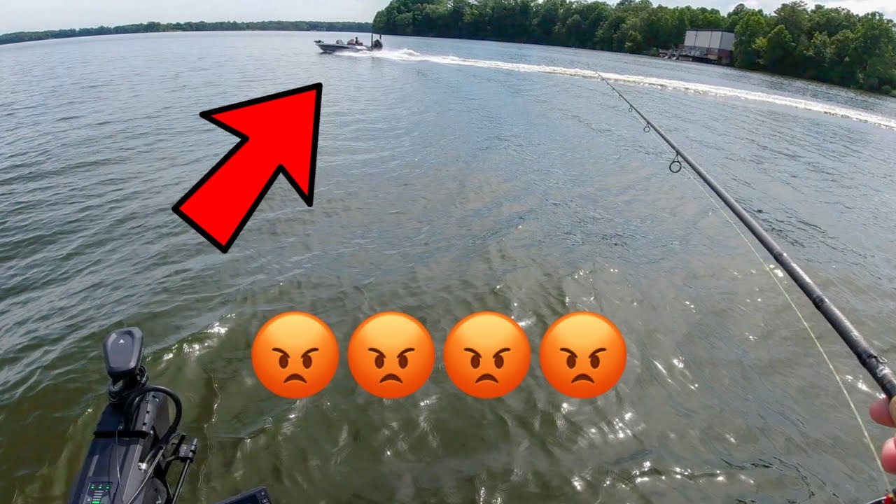 CLOSE CALL in a Bass Tournament!!! (Crazy Boat Driver) - YouTube