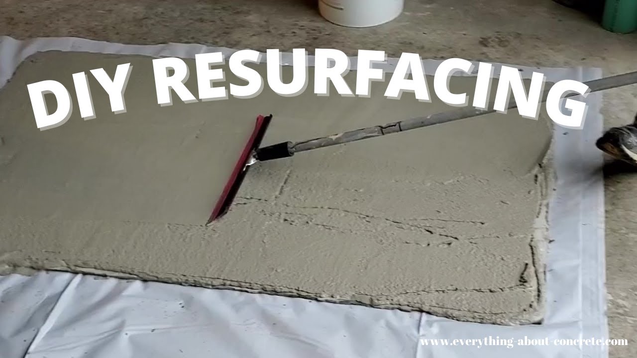 How To Resurface Concrete For Beginners (Stampable Concrete Overlay ...