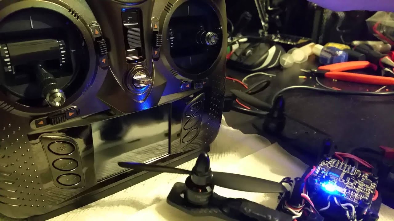 Devo 8s cc2500 to frsky d4r-ii function check - YouTube