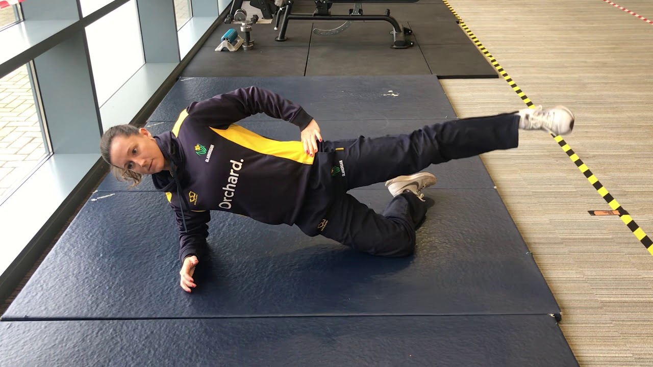 Short Lever Side Plank with Top Leg Abduction - YouTube