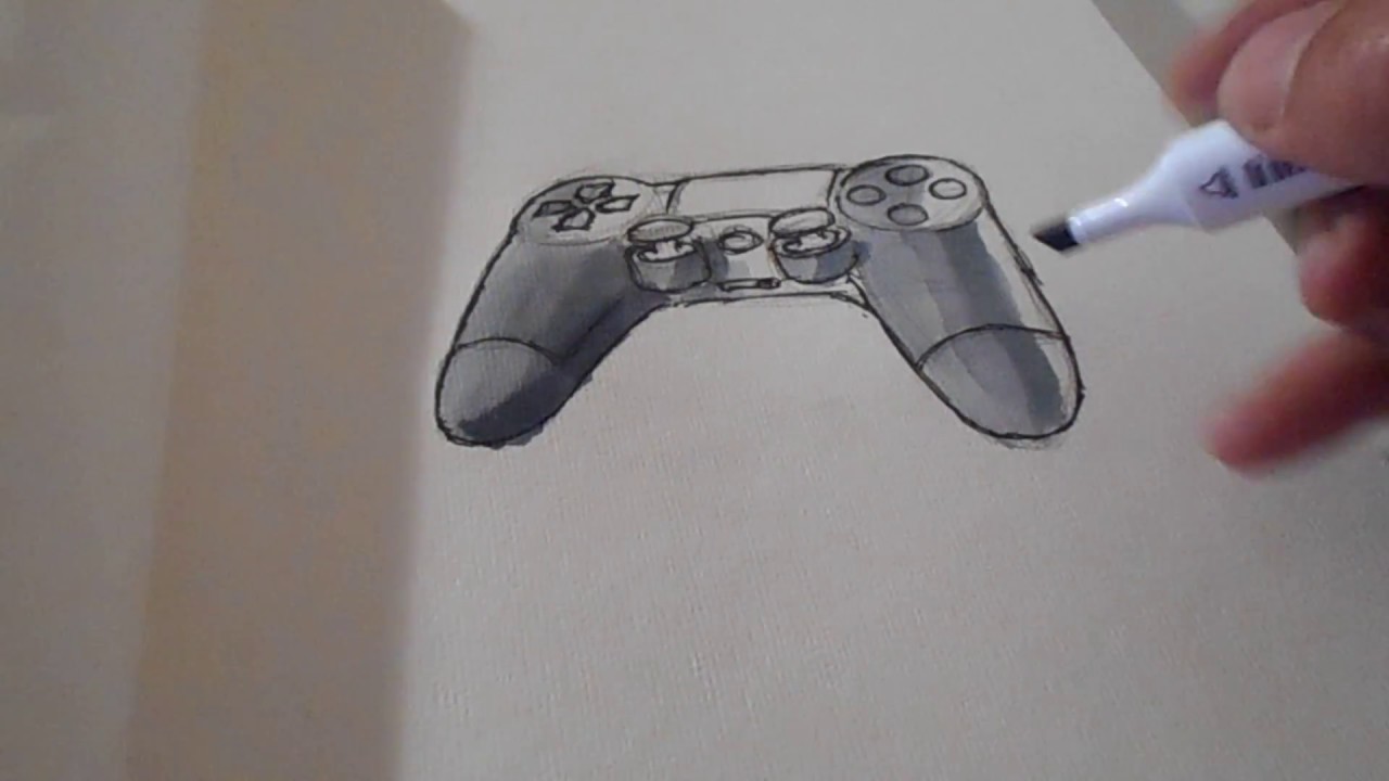 Quick sketch of PS4 controller - YouTube
