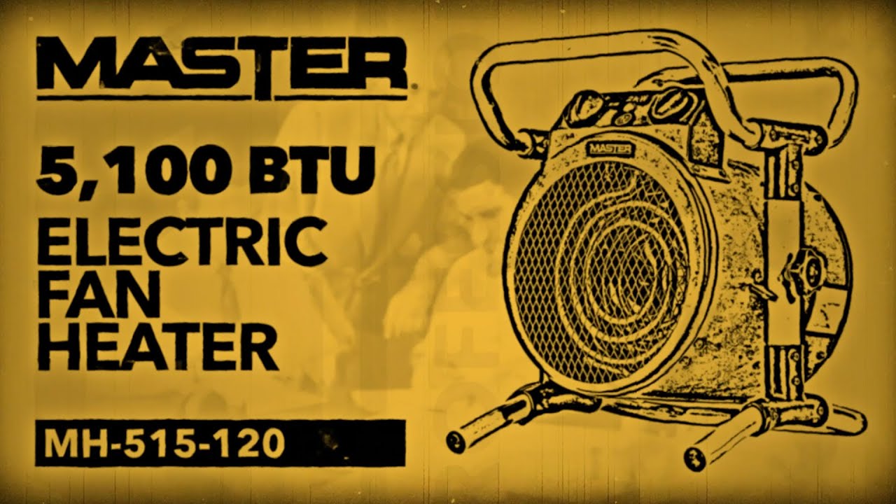 Master® | 5,100 BTU Electric Fan Heater - YouTube