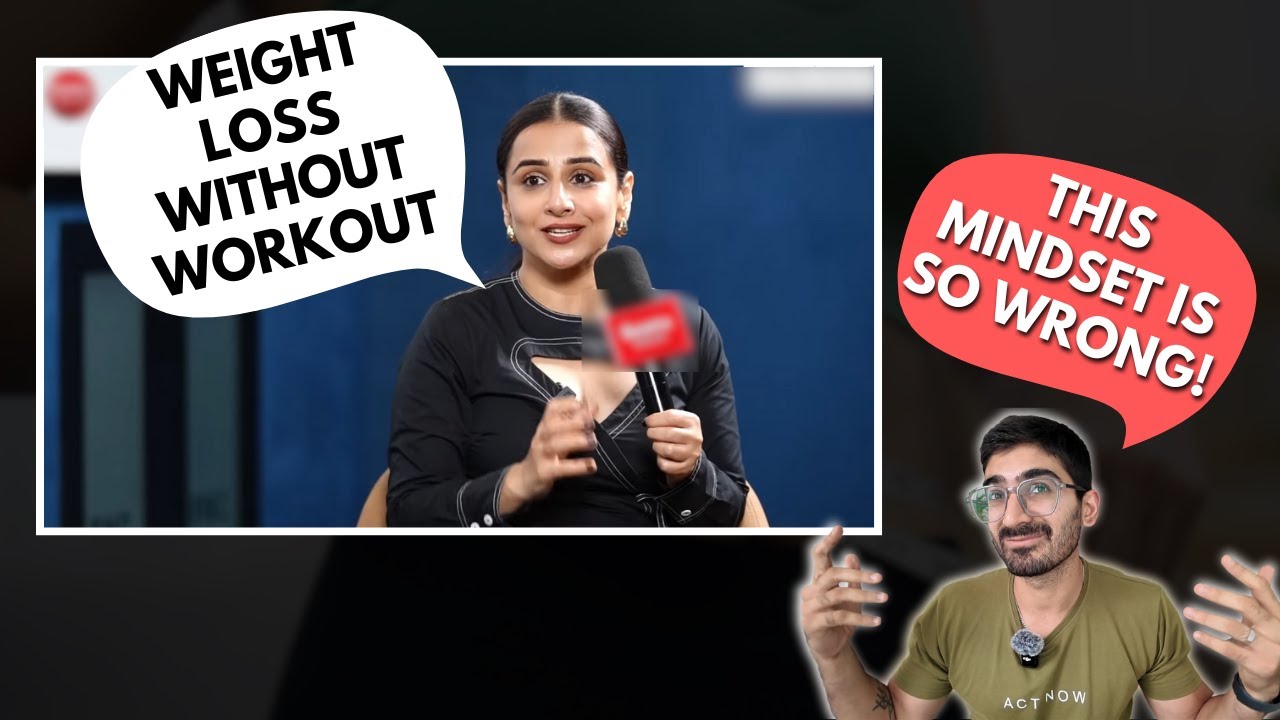 Vidya Balan Weight Loss WITHOUT WORKOUT - Nutritionist Review! - YouTube