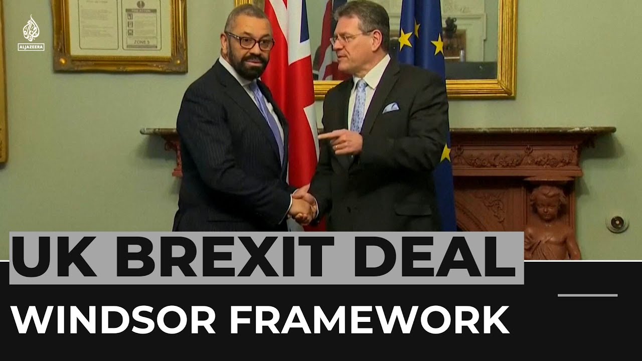 UK and EU formally adopt post-Brexit Windsor Framework - YouTube