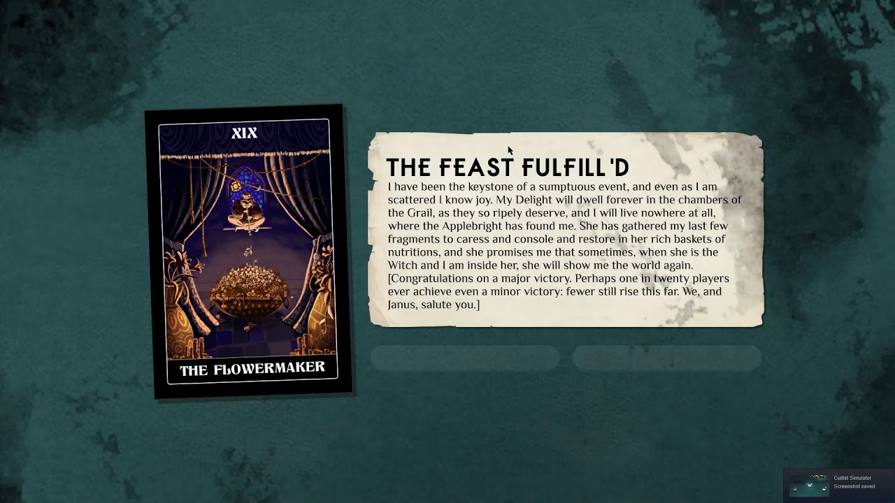Major Grail Victory (Vitulation) - Cultist Simulator - YouTube
