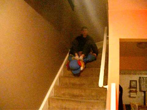 homer simpson down the stairs - YouTube