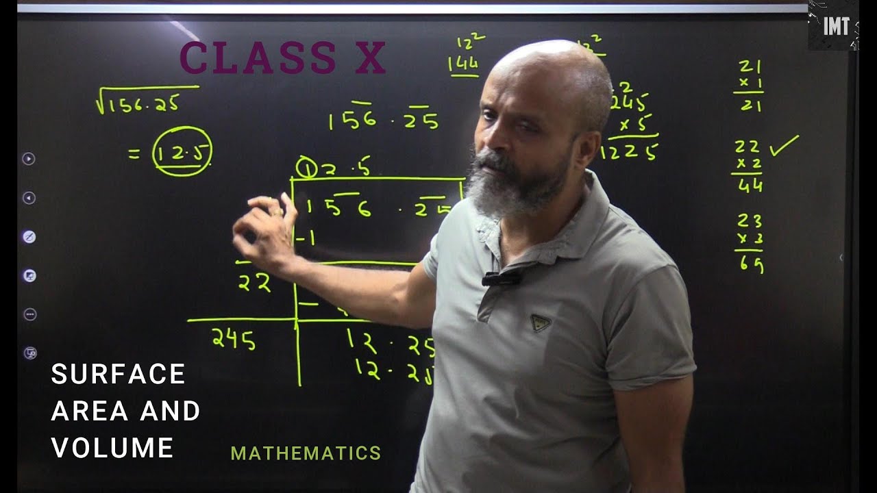 Surface Area and Volume Class X Part 1 - YouTube