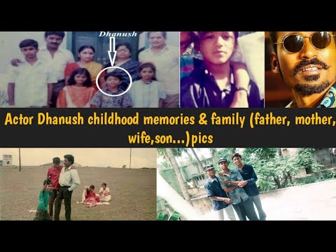 Tamil Actor Dhanush childhood & family photos 😍 - YouTube
