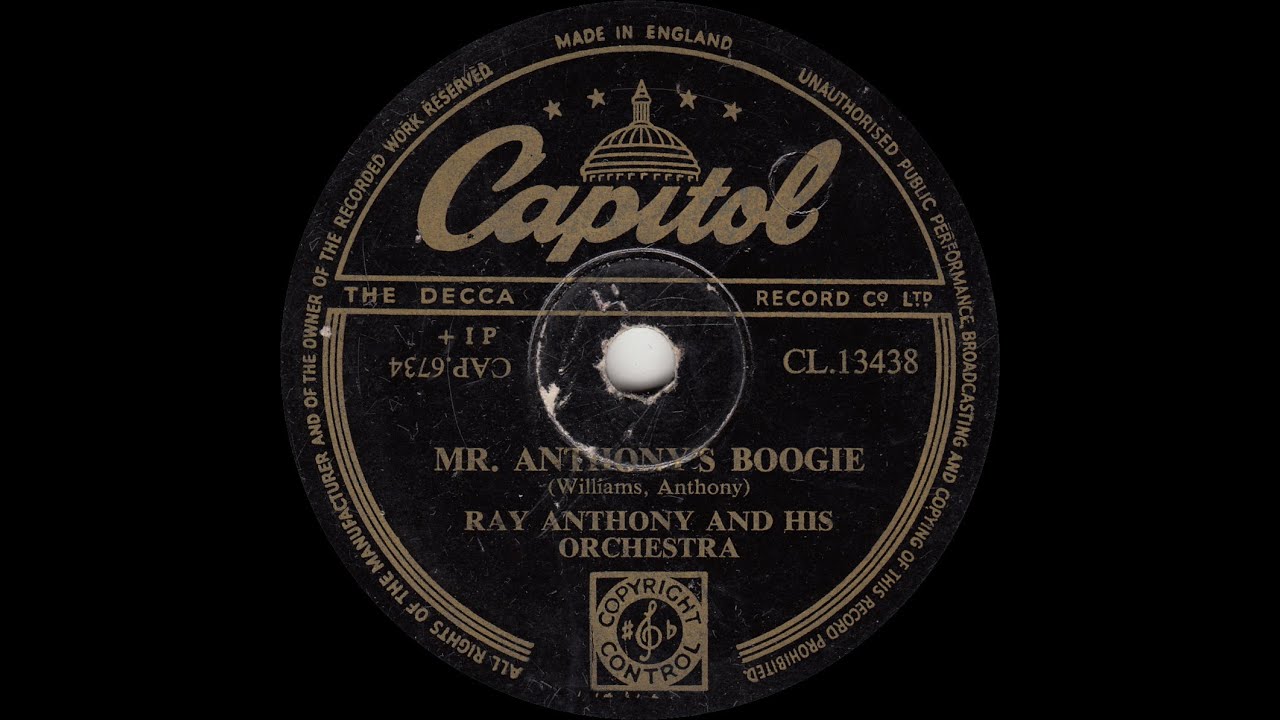 Ray Anthony - Mr. Anthony's Boogie - YouTube