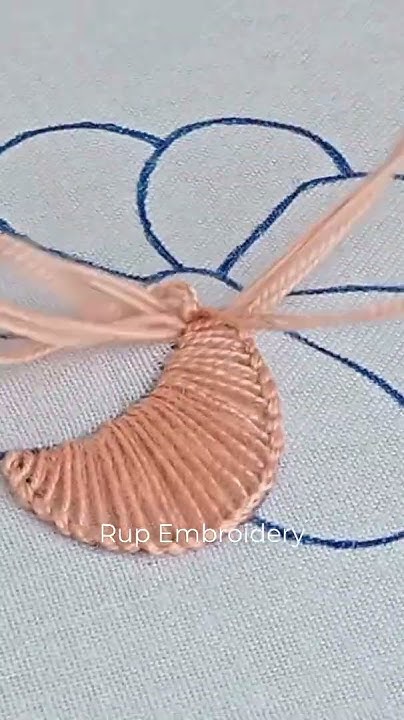 fancy buttonhole stitch hand embroidery tutorial - YouTube
