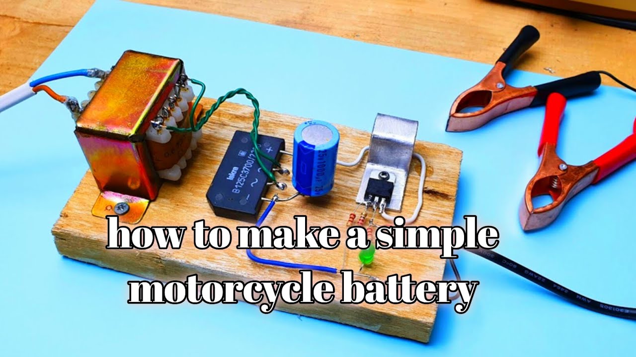 cara membuat ces aki motor sederhana - YouTube