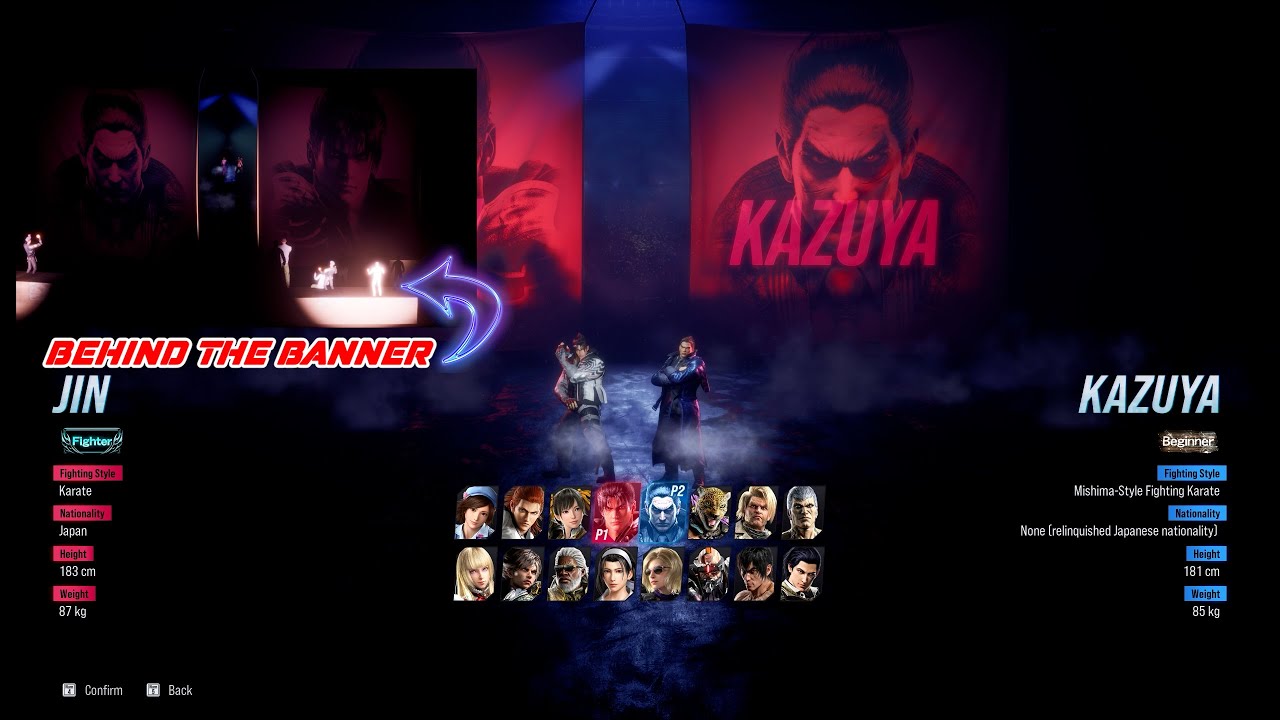 Tekken 8 - Character Select Screen behind the Banner 4K - YouTube