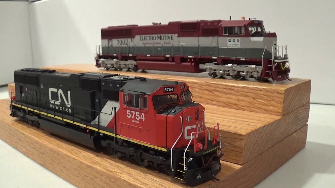 Athearn Genesis SD75 and SD70M CN and EMD Demo Review - Ovrtrains.com ...