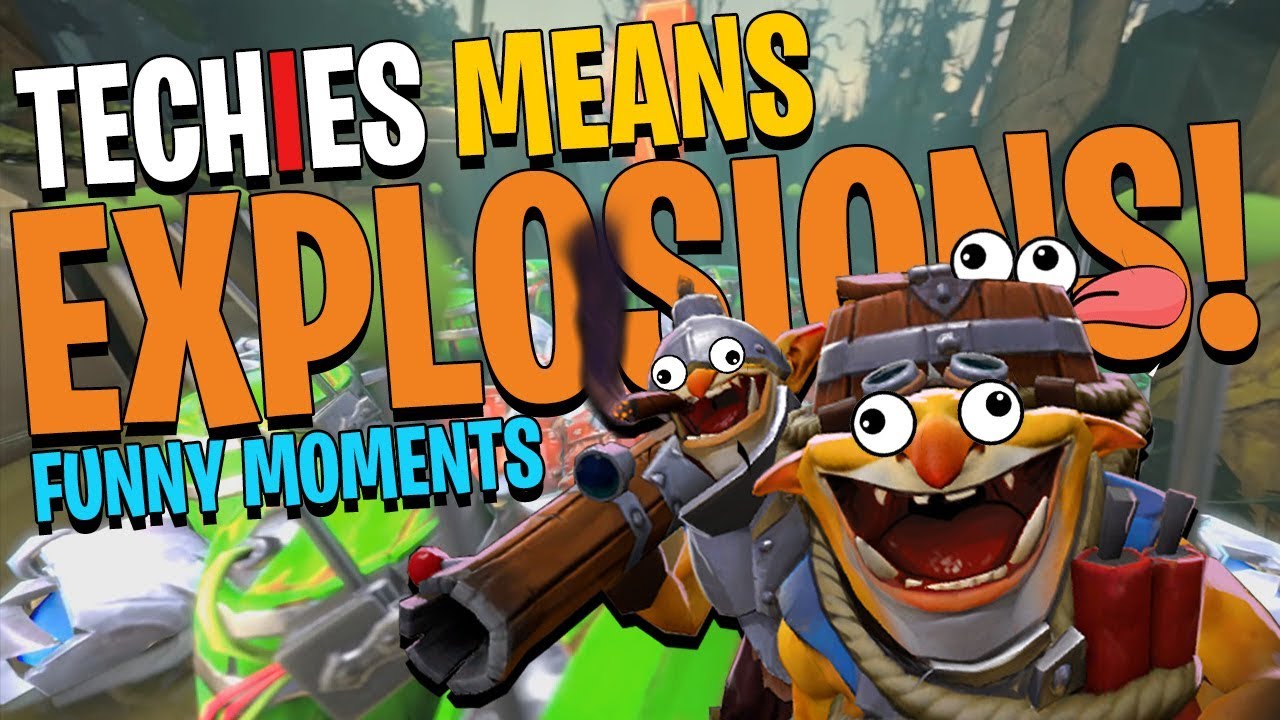 Techies Means Explosions - DotA 2 Funny Moments - YouTube