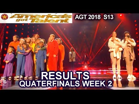 RESULTS QUARTERFINALS 2  Voices of Hope Savitsky Cats America's Got Talent 2018 AGT